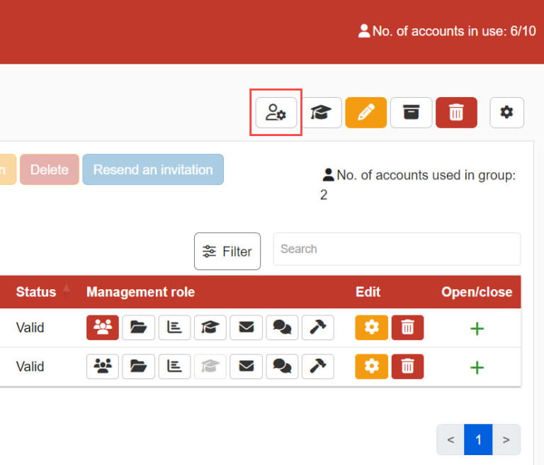 Assign management role to group
